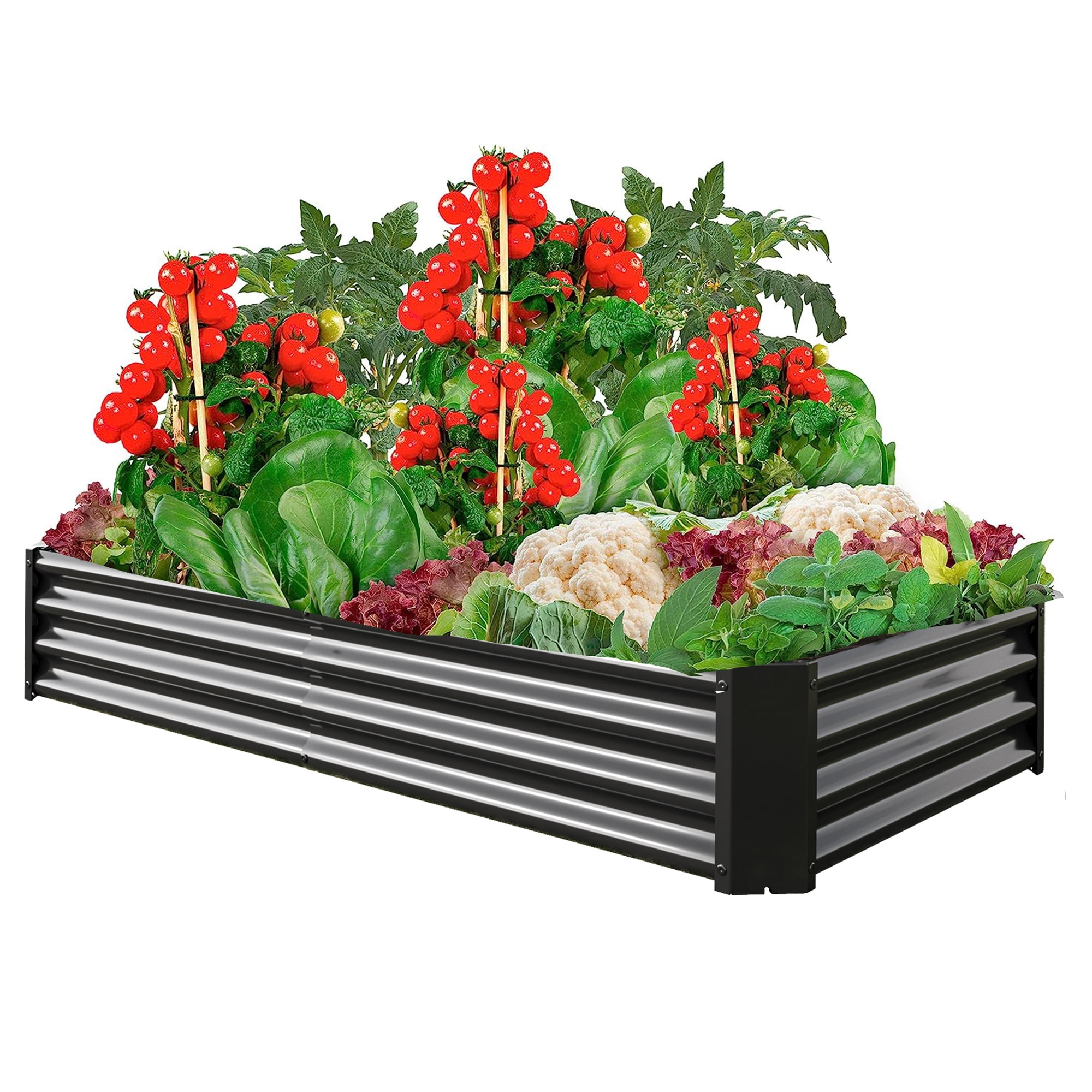 Segmart Raised Garden Bed, 4×2×1ft Rectangle Planting Vegetables Herb ...