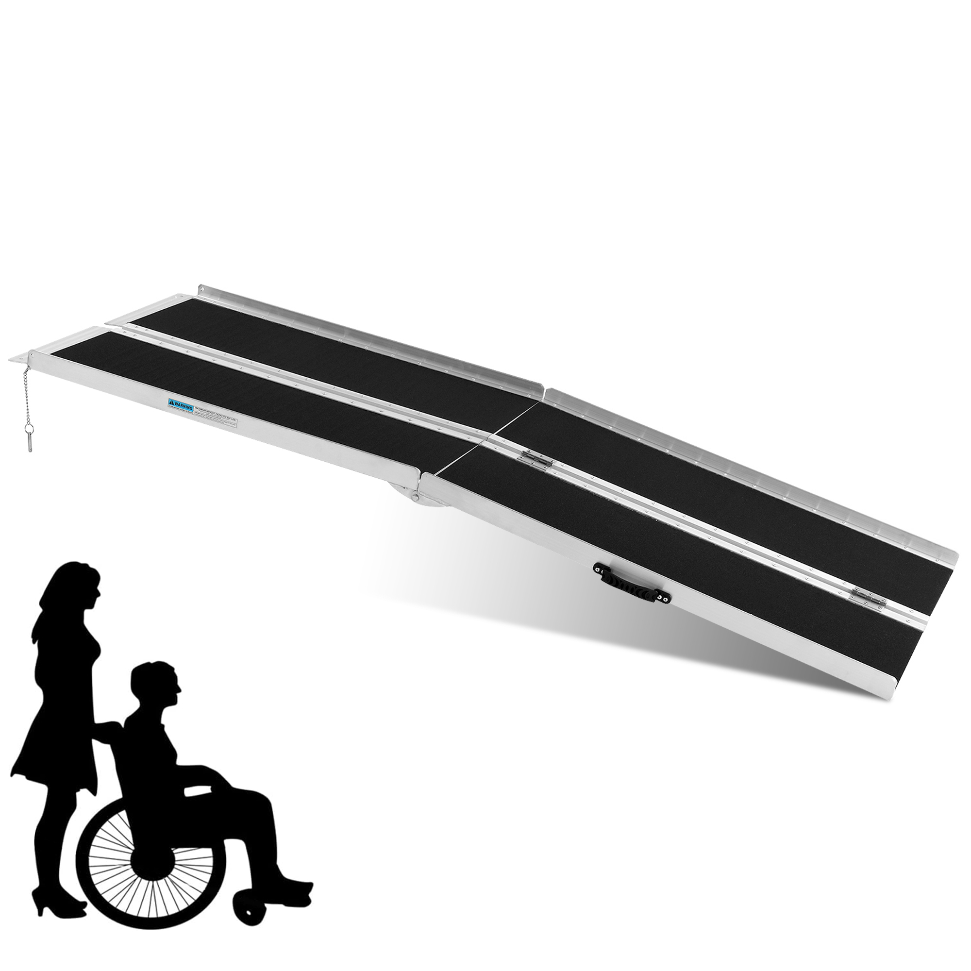 Segmart Wheelchair Ramp 7FT, 600lbs Wide 28.3'' Aluminum Portable ...
