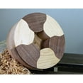 Segmented Bowl Blank for Woodturning, 6.5" x 3" Material: Maple & Walnut - Walmart.com