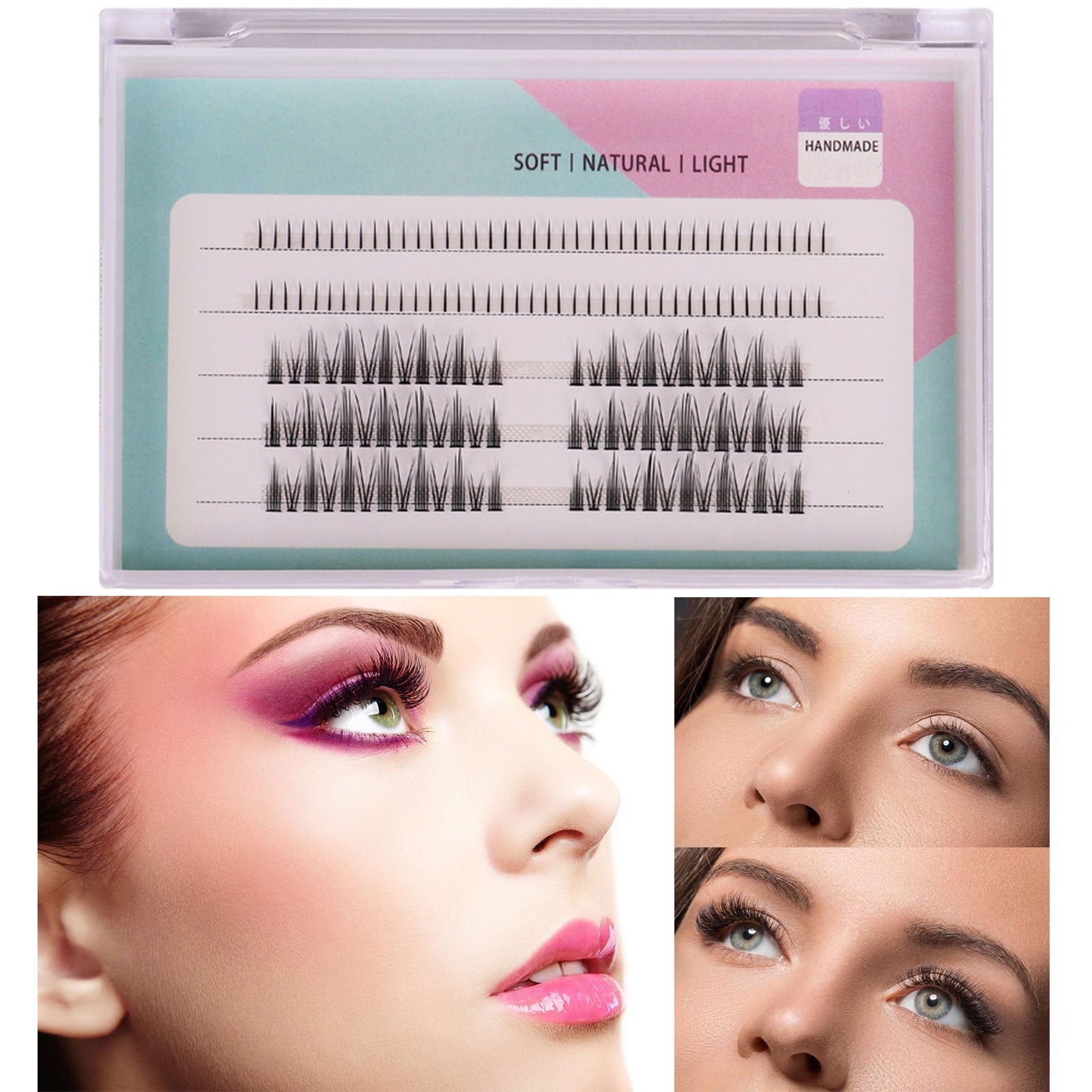 Segmented Little Cos Comic False Eyelashes Natural Fairy Hair Grafted ...