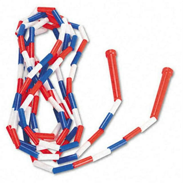 Segmented Plastic Jump Rope 16-ft. Red/Blue/White - Walmart.com