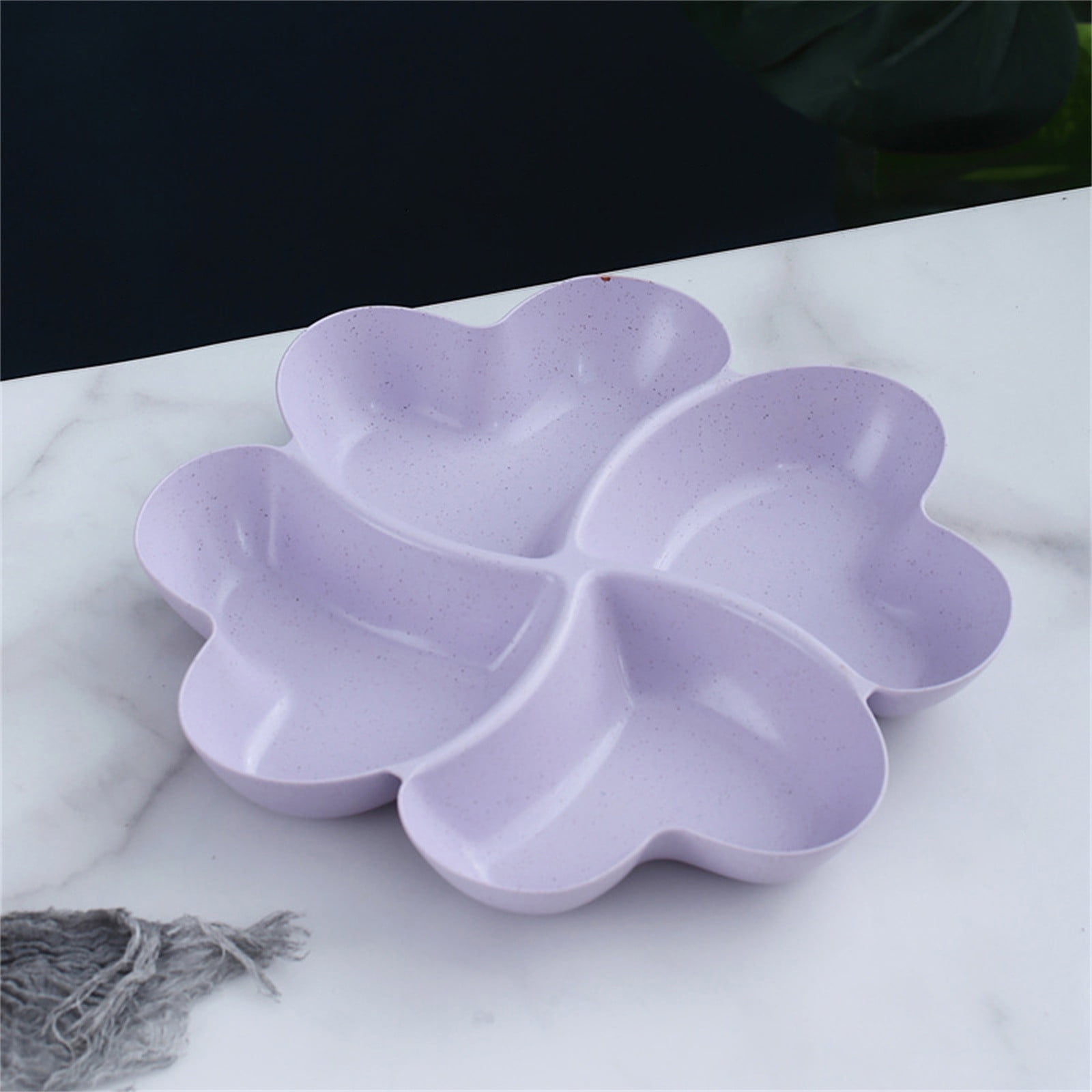 Segmented Plastic Snack Box with Clear Lid | Large Capacity Candy Nut ...