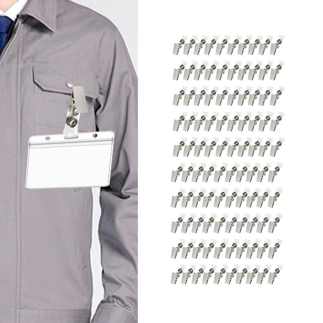 Segolike 100x ID Strap Clip, Metal Badges Clips, Portable Accessories ...