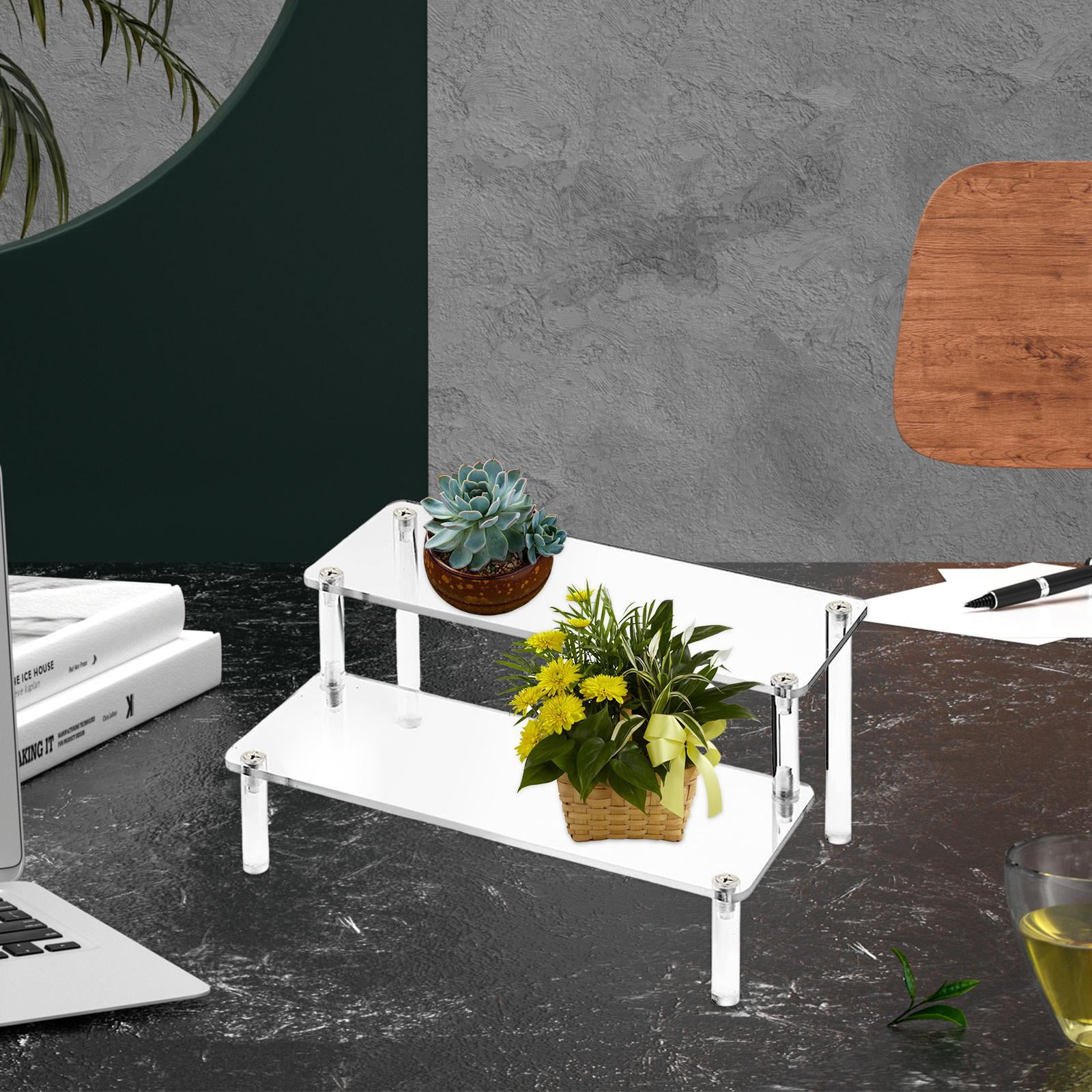 Segolike Acrylic Display Stand, Acrylic Riser Display Shelf ...