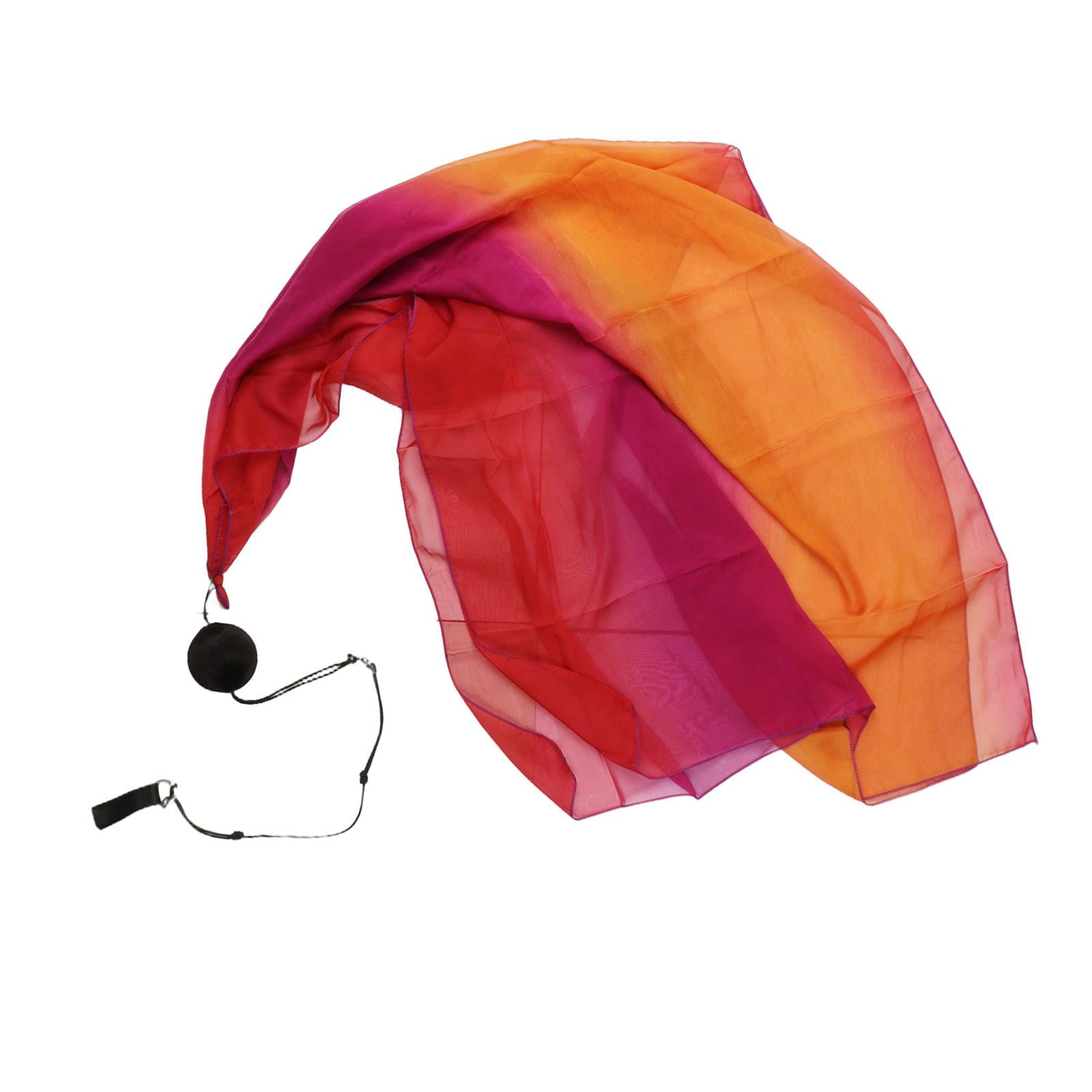 Segolike Belly Dance Poi Ball and Scarf Set Imitation Silk for Stage ...