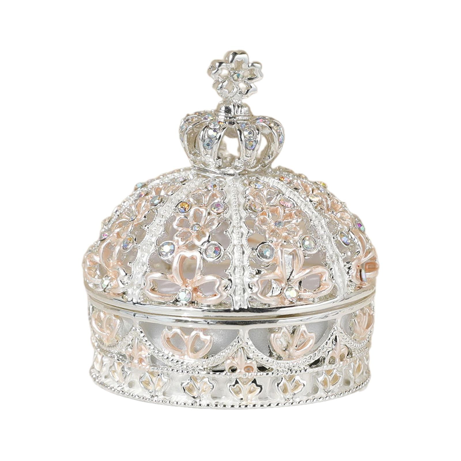 Segolike Crown Jewelry Box Antique Wedding Ring Box for Anniversary ...