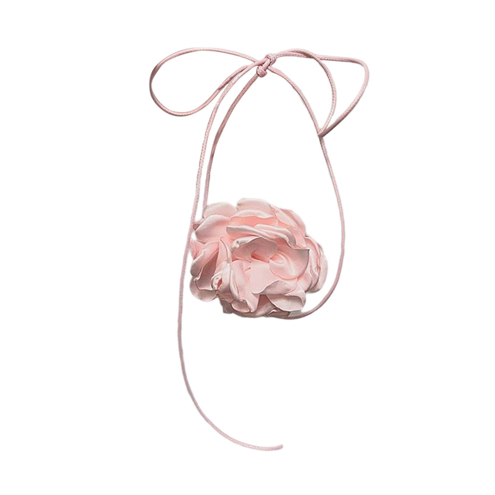 Segolike Flower Choker Necklace Big Flower Necklace Romantic Flowers ...