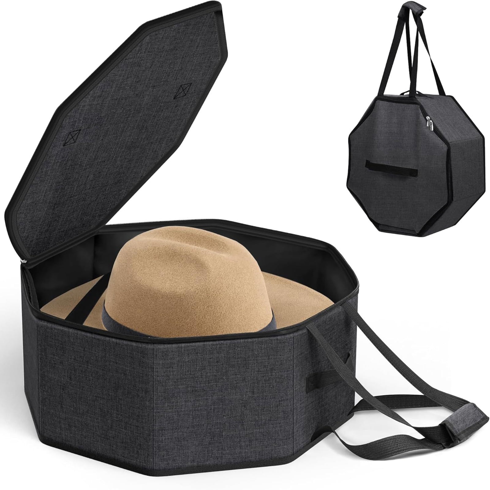 Segolike Hat Storage Box Hat Carrier Cowboy Hat Organizer Box Hat ...