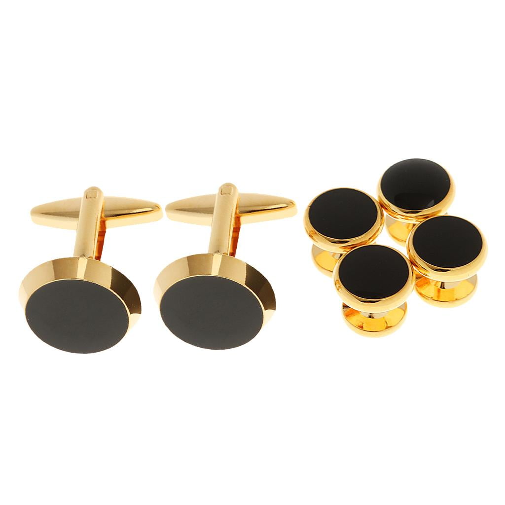 Segolike Men Tuxedo Buttons Shirt Cufflinks Formal Dress Costume gold ...