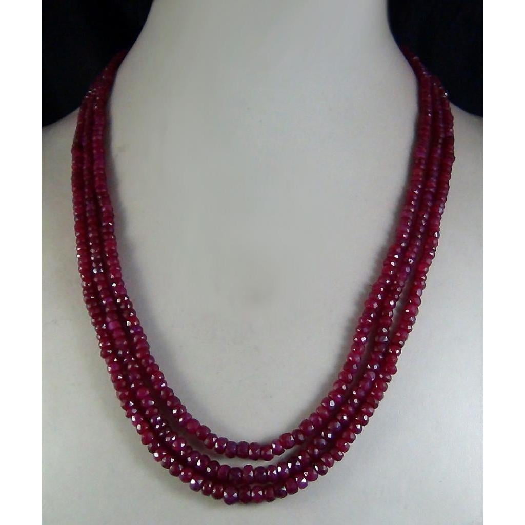 Segolike Multi Strands Beads Necklace Smooth Rondelle Natural Beads ...