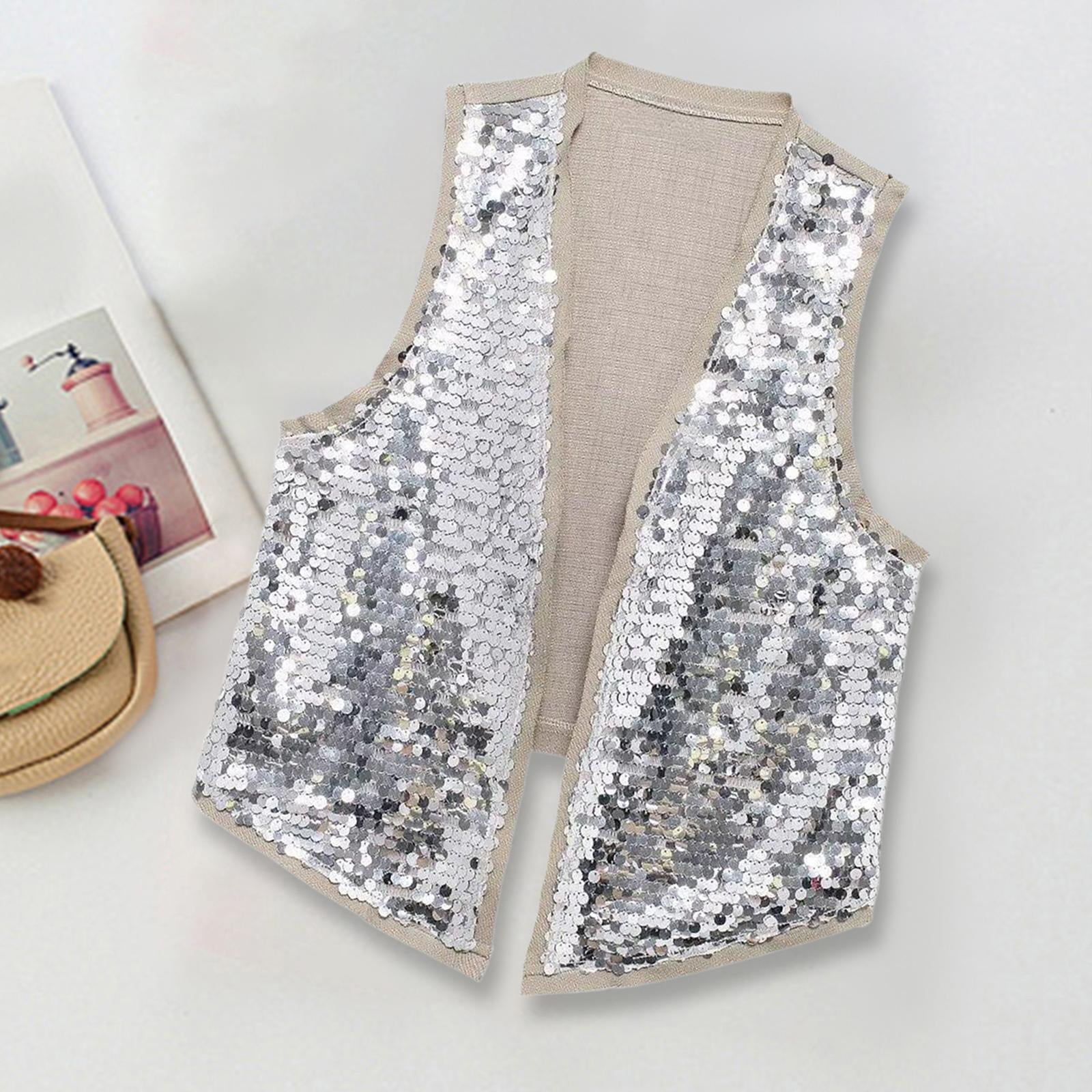 Segolike Sequins Vest Shiny Sparkly Summer Beach Outfits Women Music ...