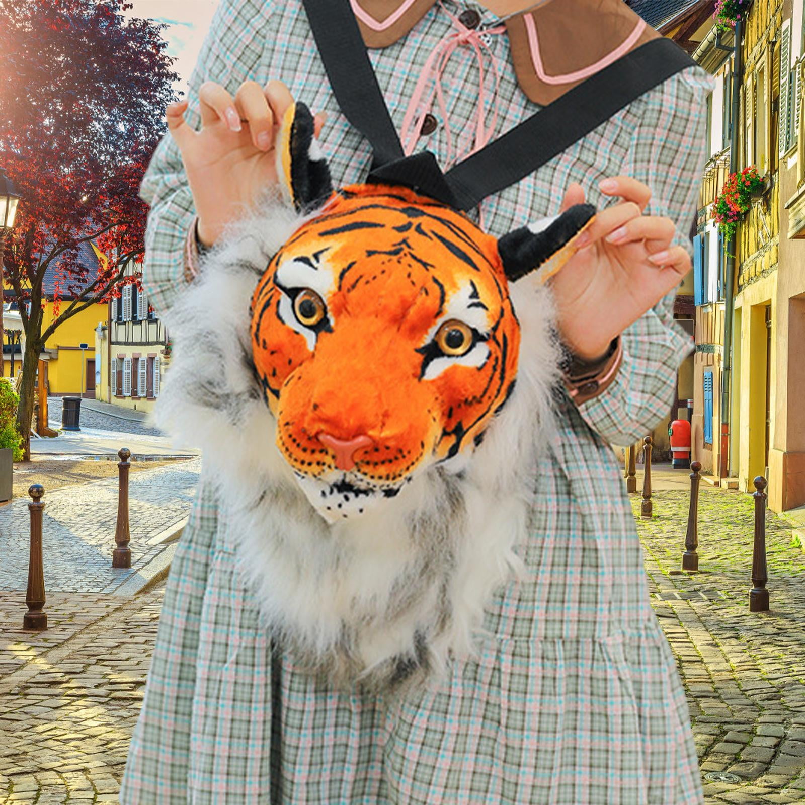 Segolike Stuffed Animal Head Shoulder Bag Animal Head Backpack 3D ...