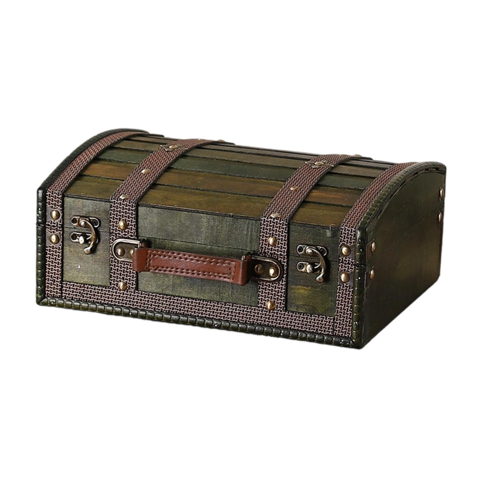 Segolike Treasure Chest Decorative Box Wooden Unique Home Decor ...
