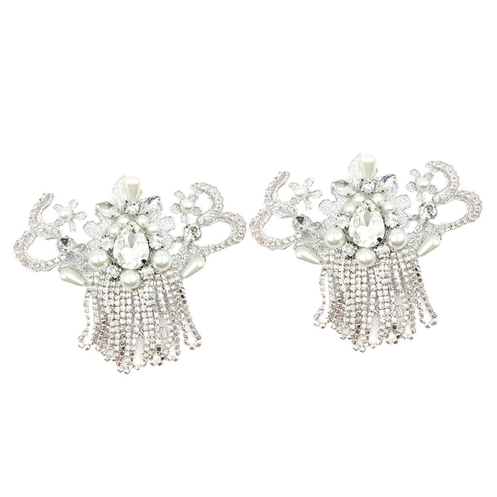 Segolike Women Crystal Shoe Clips Buckles Shoe Decoration Charms - Pack ...