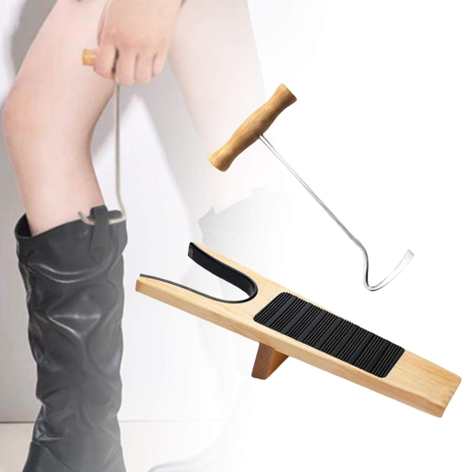 Segolike Wood Boot Remover with Hook Cleaner Boot Puller for Canvas ...