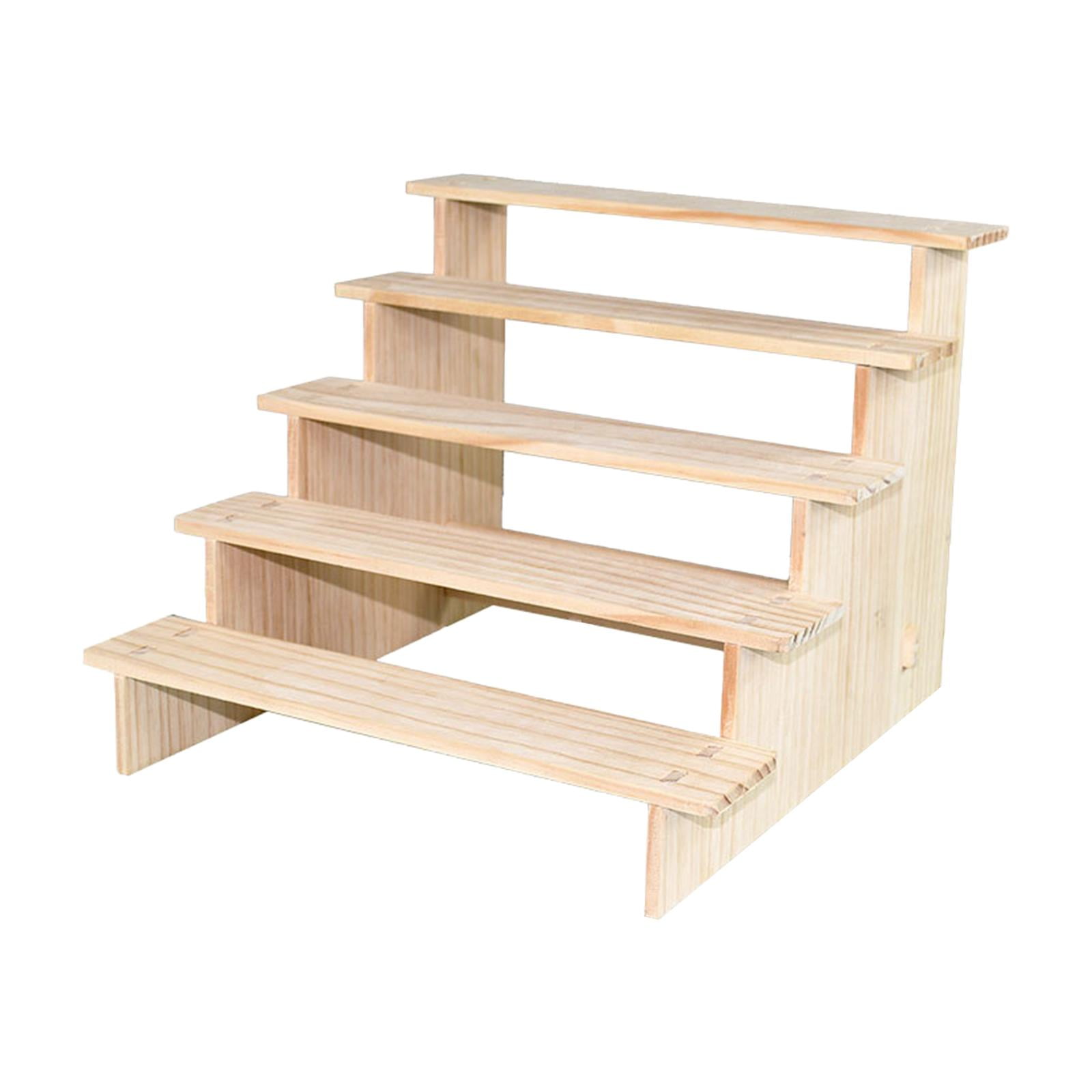 Segolike Wood Display Riser Stand Wooden Display Shelf Multilayer ...