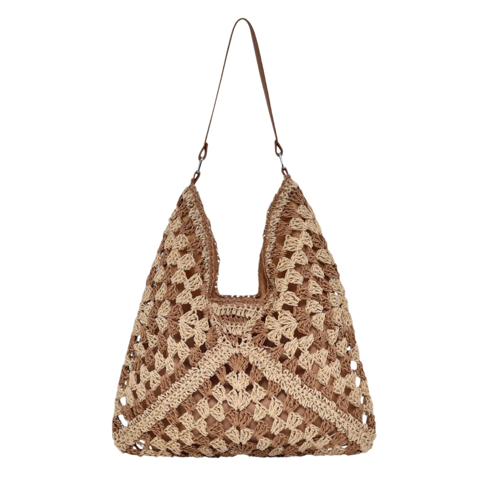 Segolike Woven Shoulder Bag, Large ,Vintage Weave Handbag for Beach ...