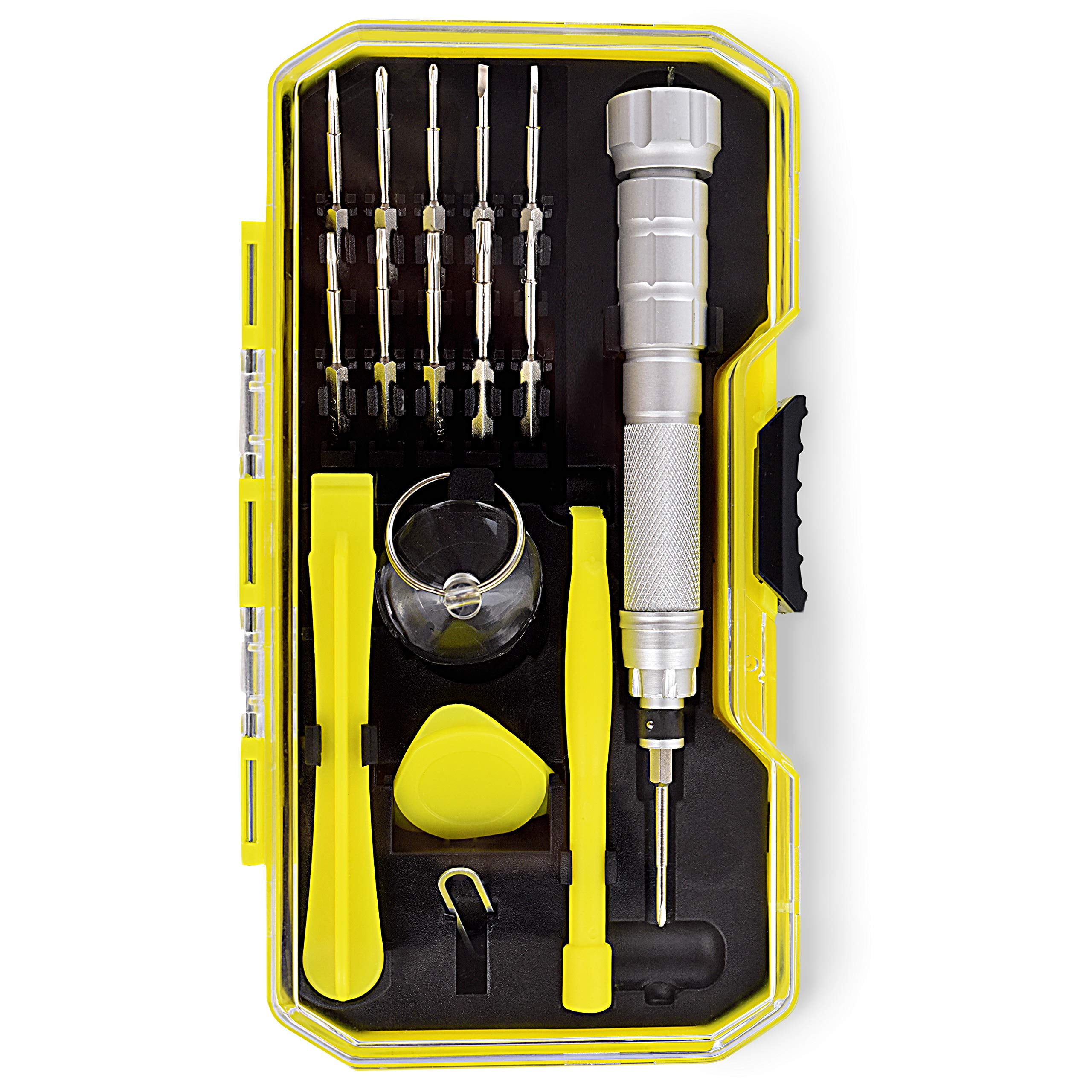 Segomo Tools 17 Piece Precision Screwdriver Set - Eyeglass Repair Kit ...