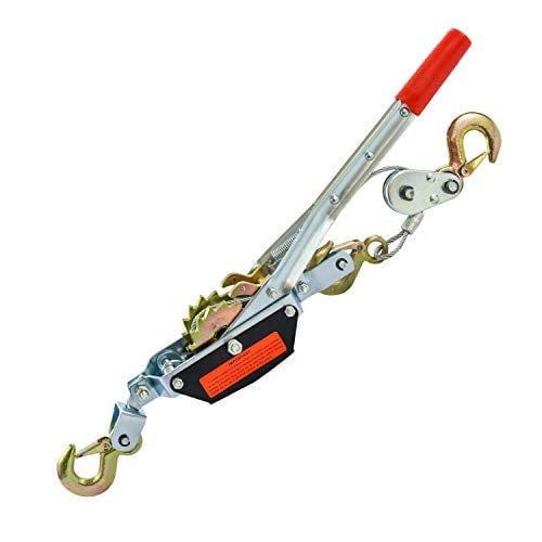 Segomo Tools 2 Ton Heavy Duty 3 Hook Steel Cable Dual Gear Power ...