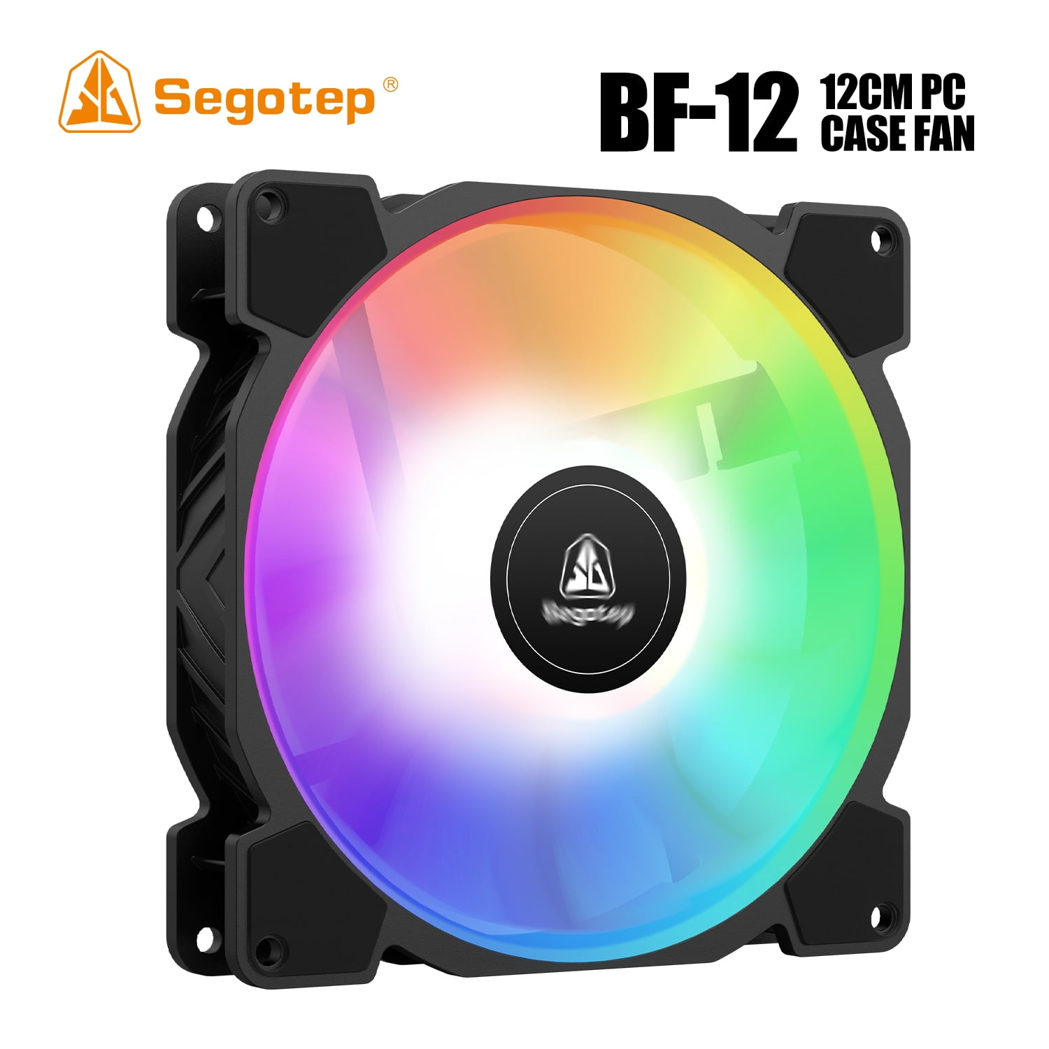 Segotep BF12 PC Case Fan RGB Fan ARGB AURA SYNC 120mm Fan Mute 5V 3Pin ...