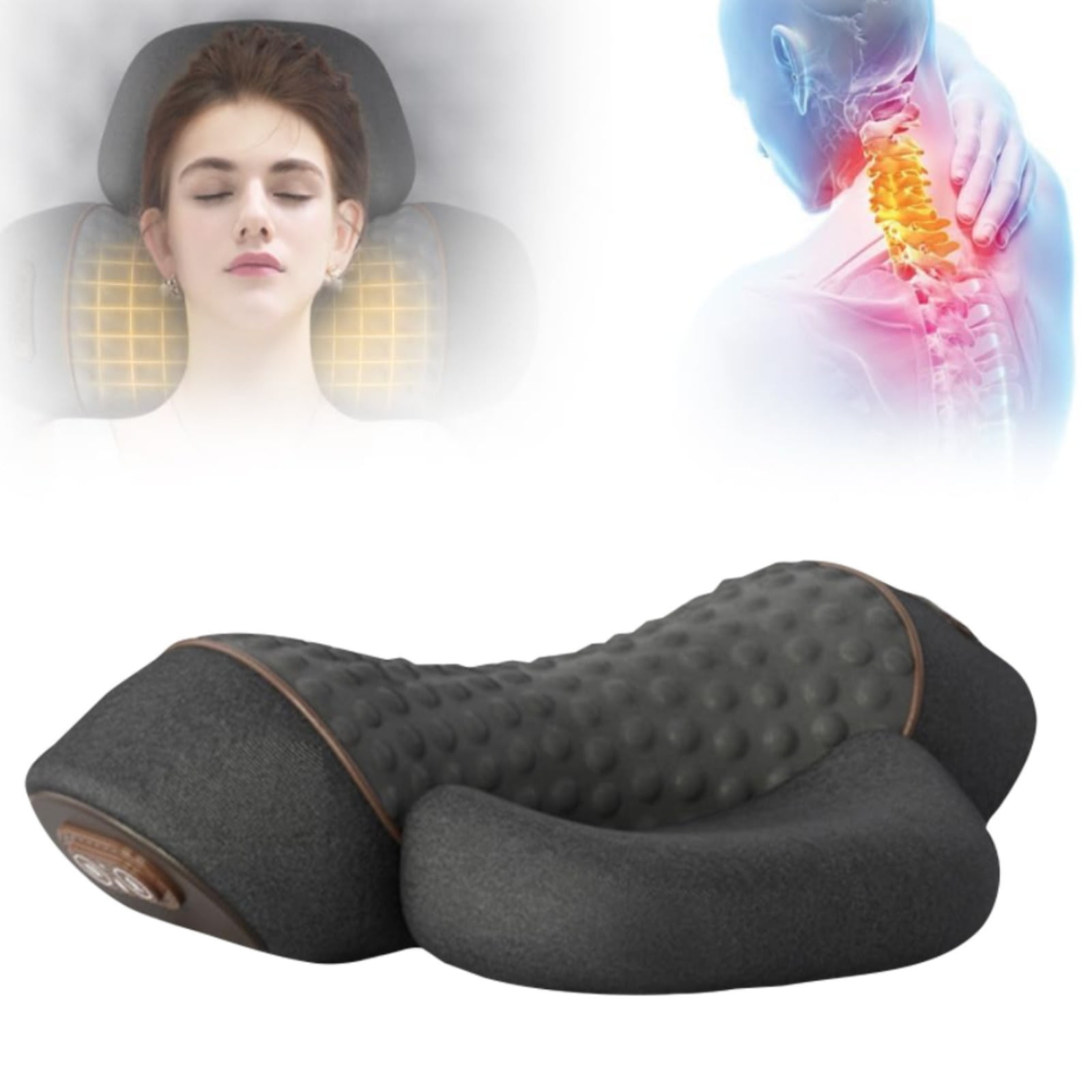 Segrcwoh 2025 New 3-In Cervical Pillows Traction Massager, Pillow Massage Neck Hump, 3d ...