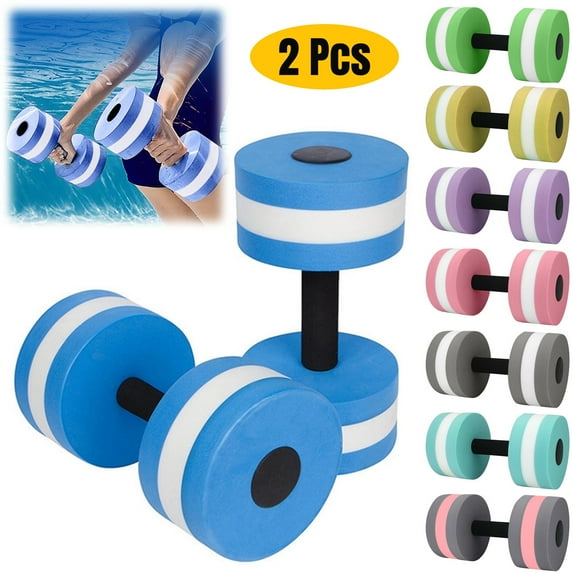 Segrcwoh 2PCS Water Dumbbells Water Aerobics for Pool Fitness Exercise ...