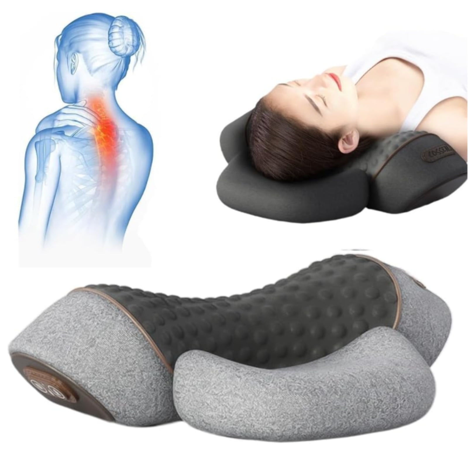 Segrcwoh Pillow Traction Massager, 3 In 1 Neck Massager Pillow for ...