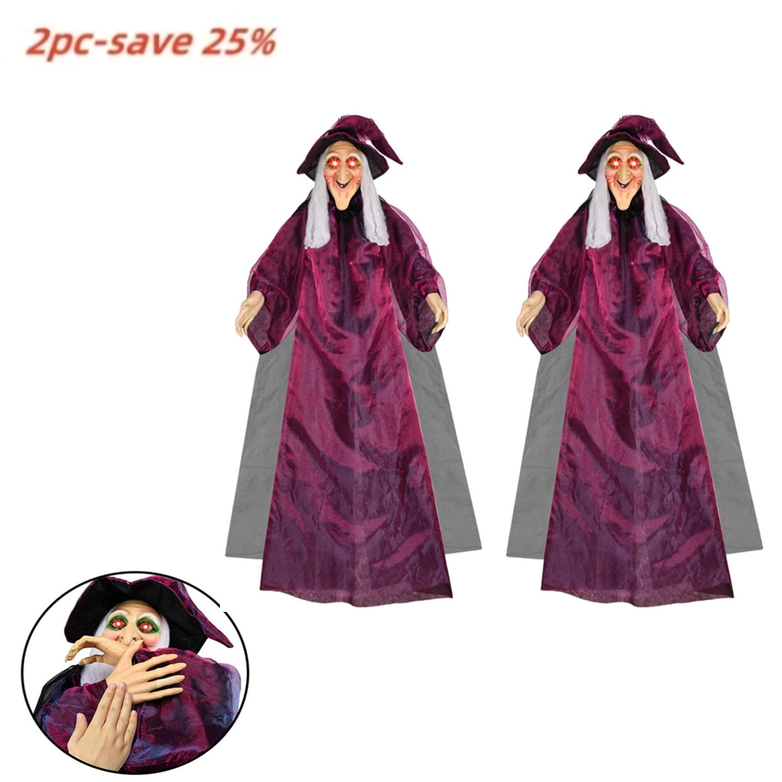 Segrcwoh TOYS 71" Halloween Decorations Outdoor - Hanging Animatronic ...