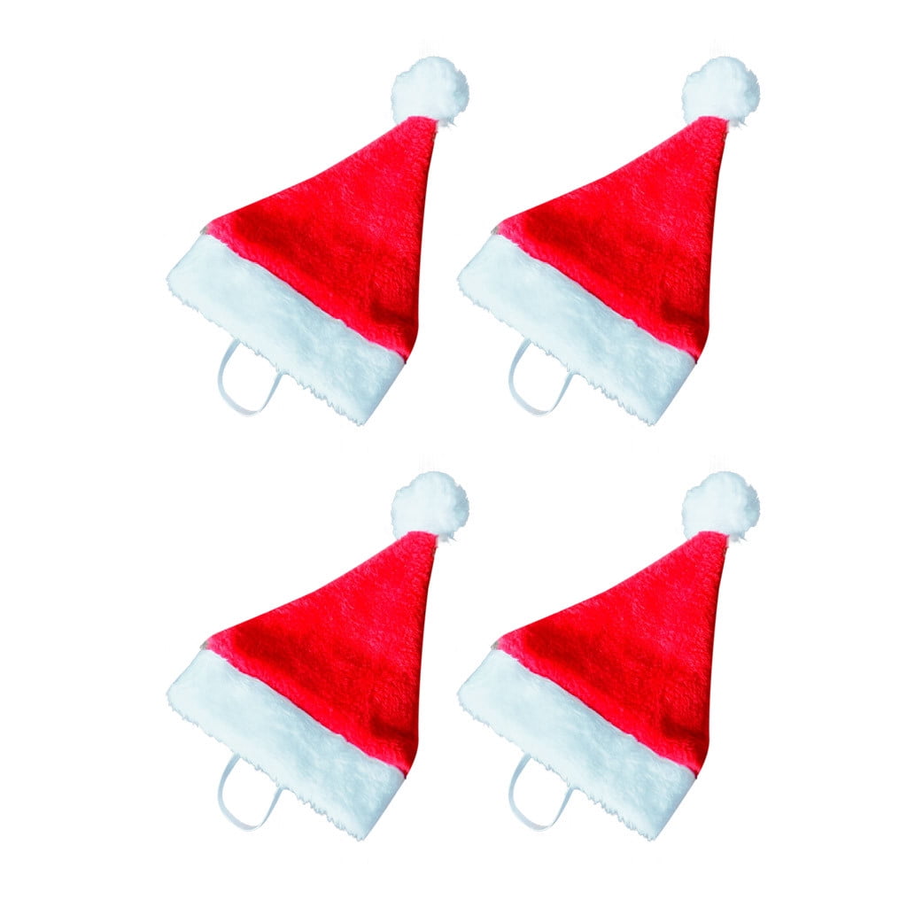 Sehao 4 Pack Dog Santa Hat Christmas Pet Hats Pet For Dogs Cats Hot ...
