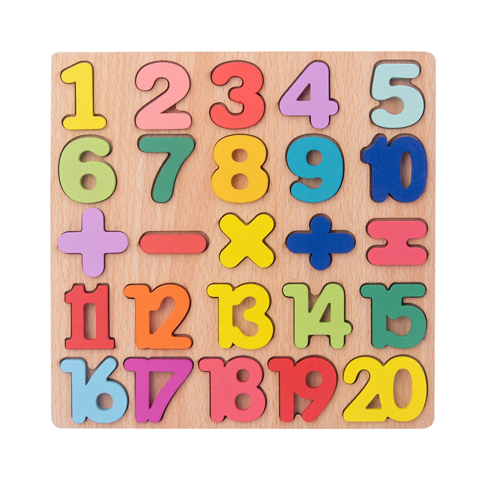 Sehao 123 Number Wooden Jigsaw Puzzle, Age 2 to 7 - Walmart.com