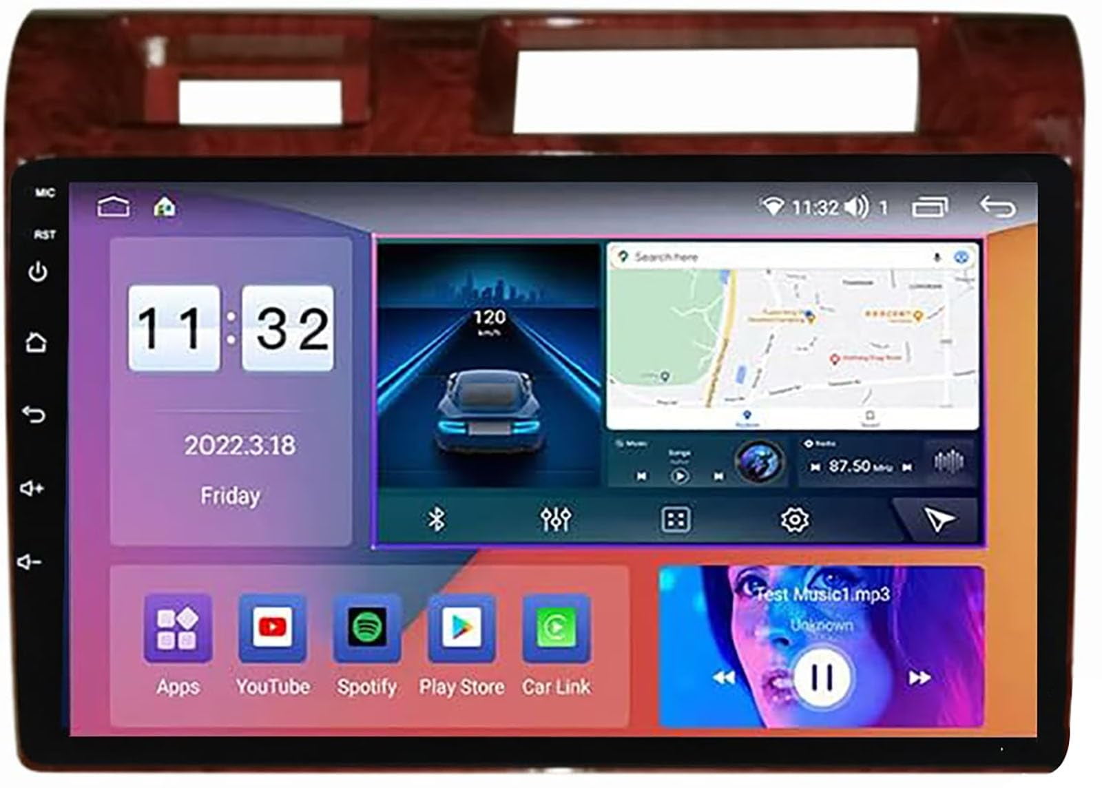 Sehmtoo 2 DIN Car Stereo with 9'' Touchscreen Headunit for La-Nd C ...