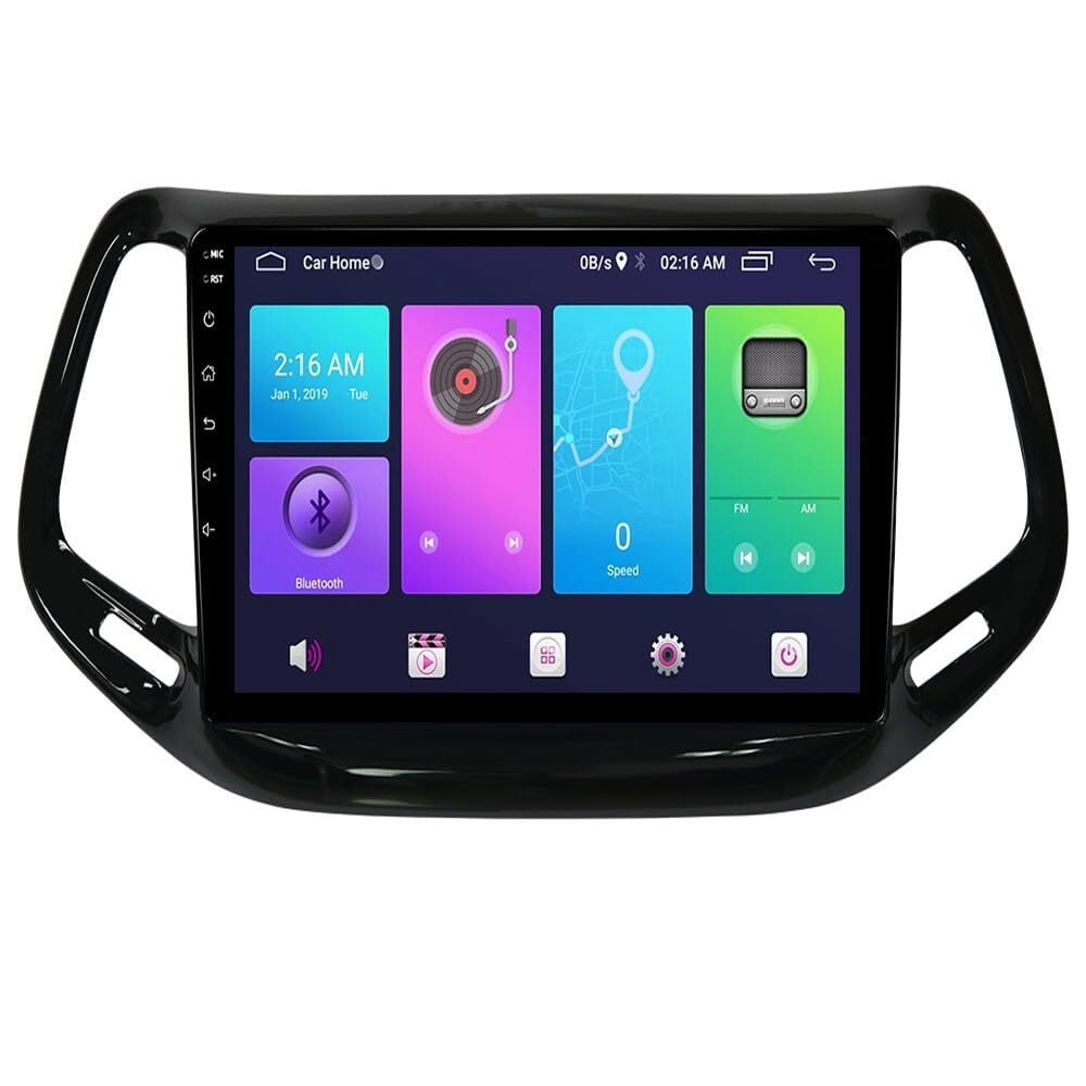 Sehmtoo Android Car Stereo for Jeep CHEROKEE Compass 2017 2 Din Radio ...