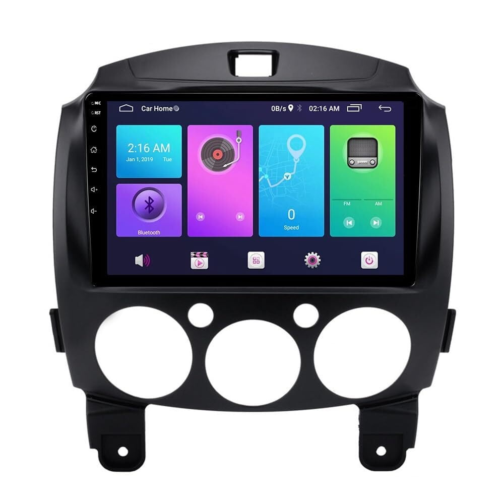 Sehmtoo Android Car Stereo for Mazda 2 2007-2014 9 inch 2 Din Radio GPS ...