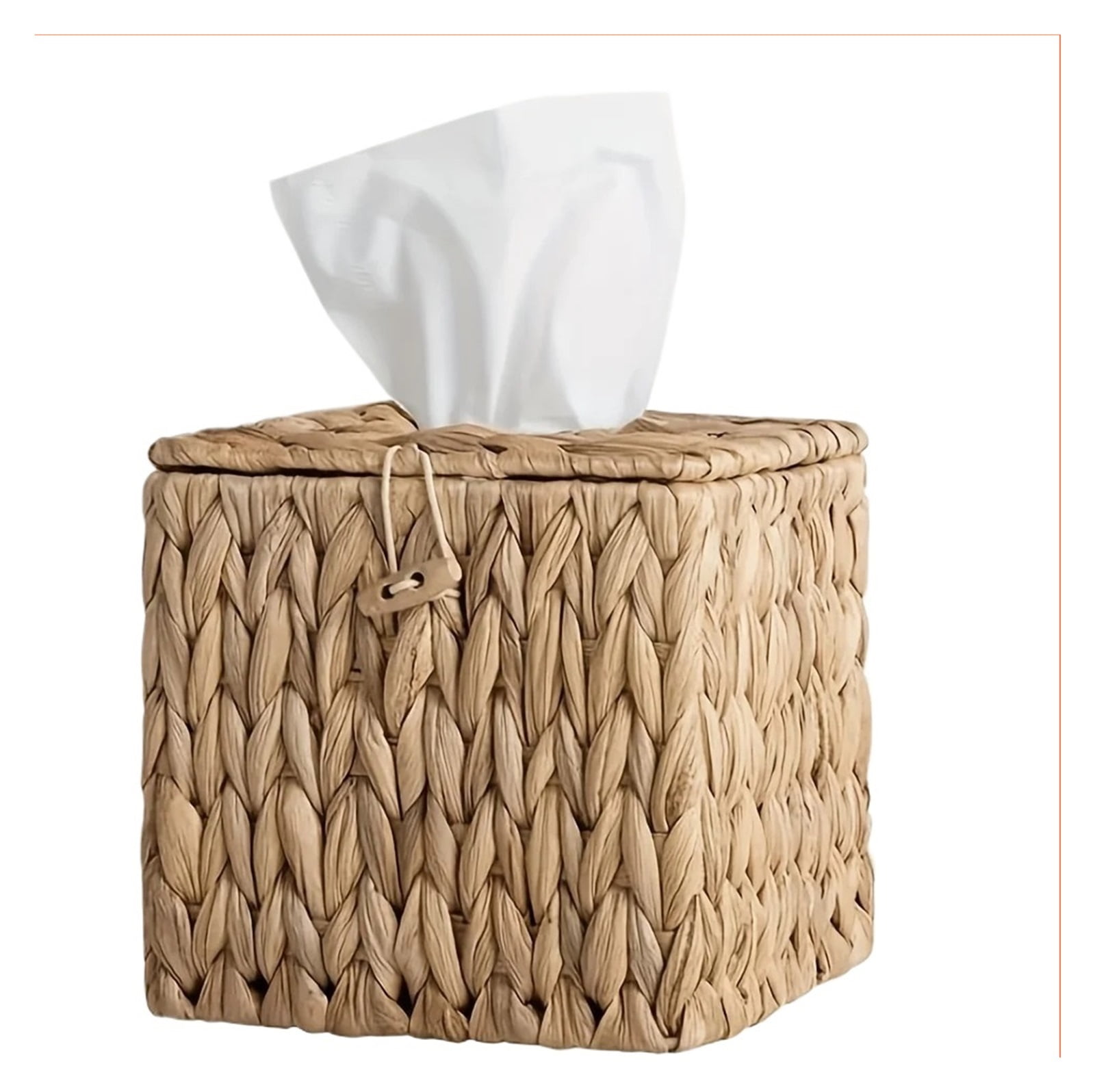 Sehunosh Boho Style Woven Tissue Box with Lid! Natural fiber, snap ...