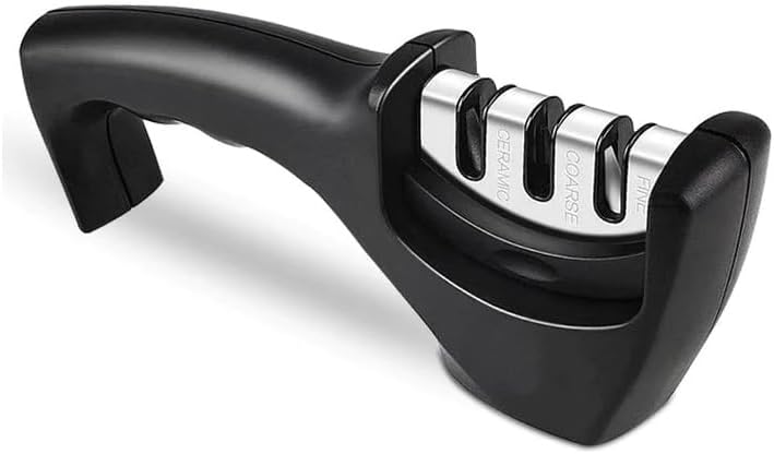 Seido Knives Tungsten Steel Knife Sharpener - 3-Stage Sharpening System ...