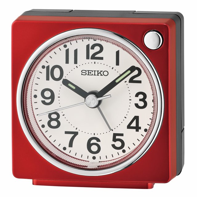 Seiko 2.6 inch Fuji Dark Beep Alarm Metallic Red Analog Quartz ...