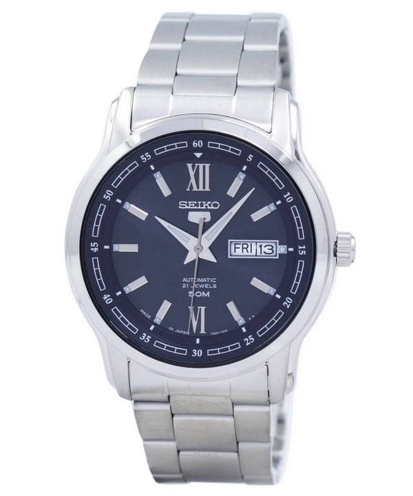 Seiko 5 Automatic Blue Dial Stainless Steel Men's Watch SNKP17J1 ...