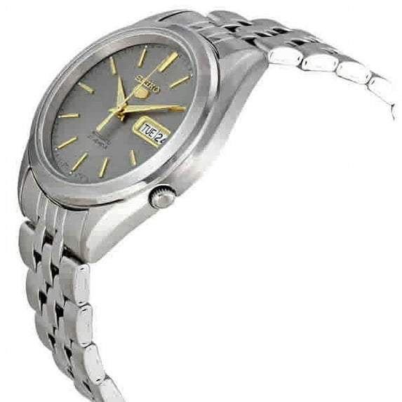 Seiko 5 Automatic Grey Dial, Stainless Steel Case and Band, Men's Watch ...