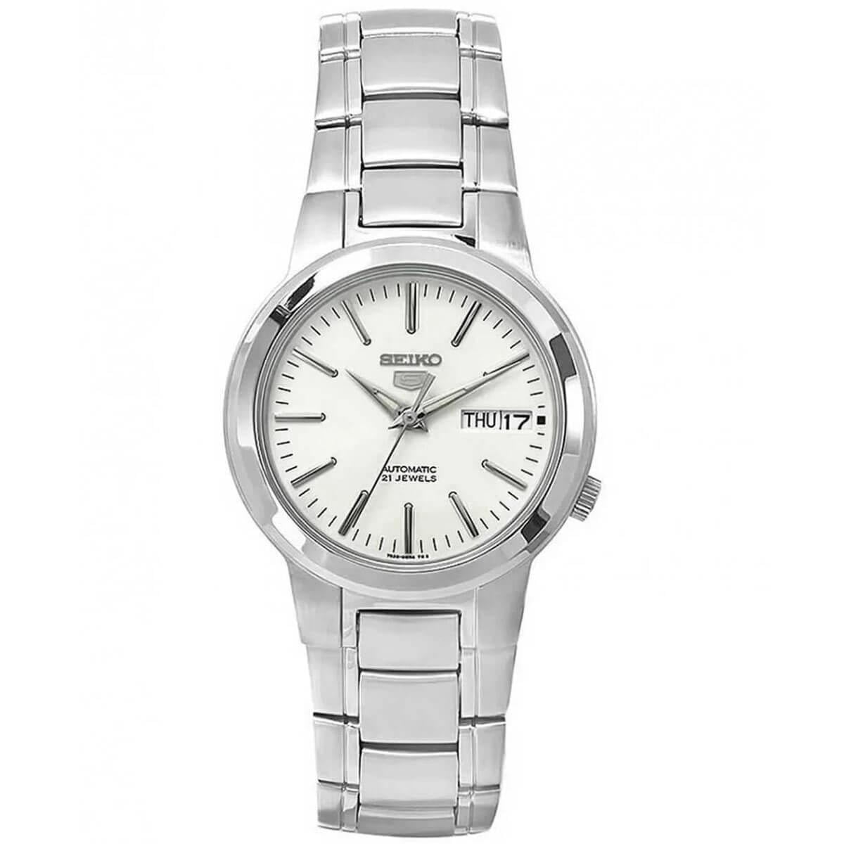 Seiko 5 Automatic White Dial Men's Watch SNKA01 - Walmart.com