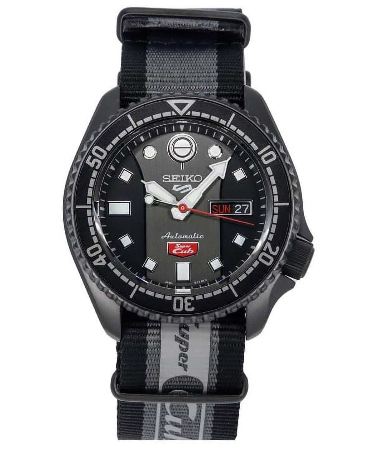 Seiko 5 Sports Honda Super Cub Limited Edition Black And Grey Dial ...