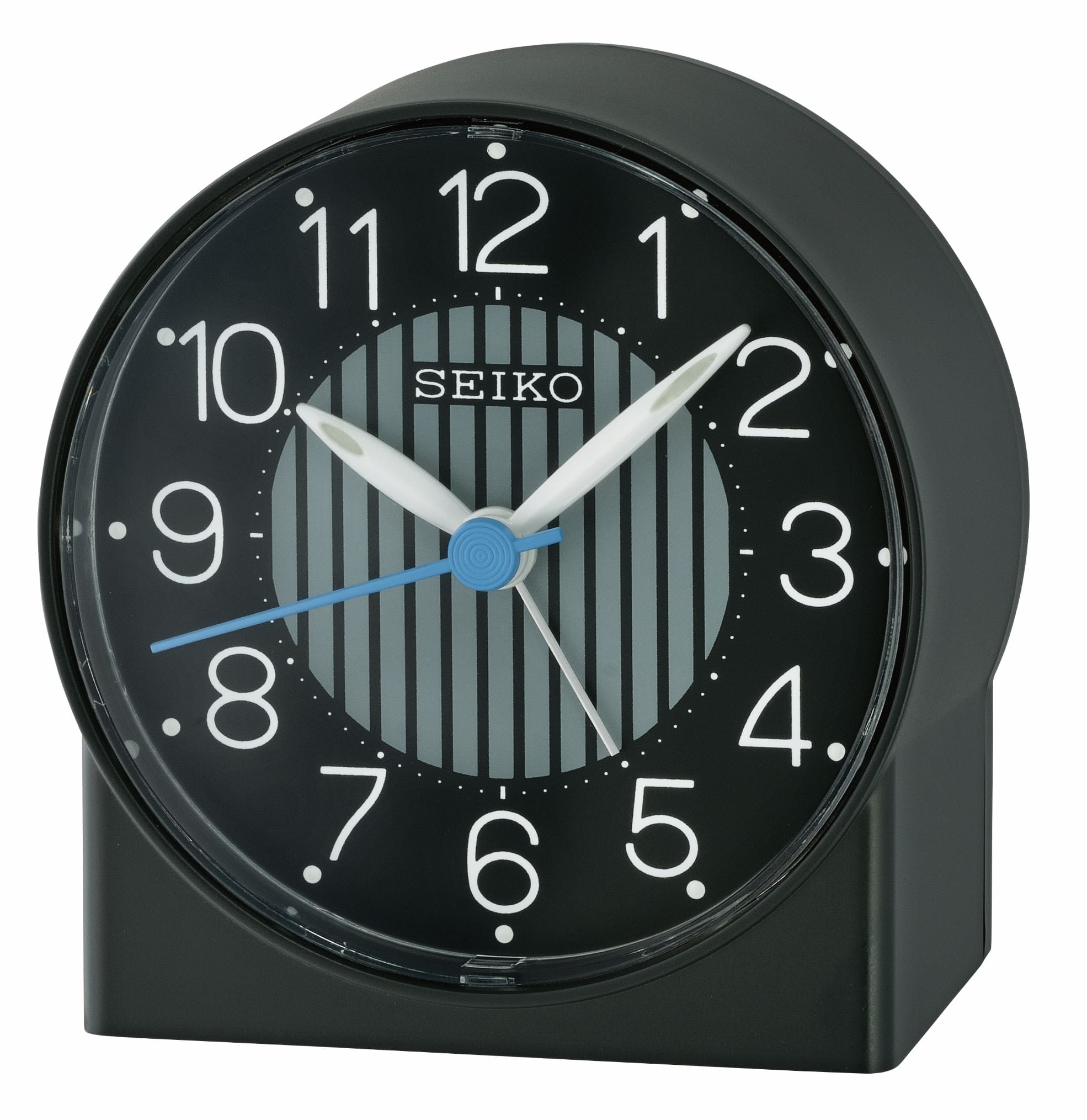 Seiko Asami Bedside Beep Alarm Clock, Quartz, Quartz, Analog, Black ...
