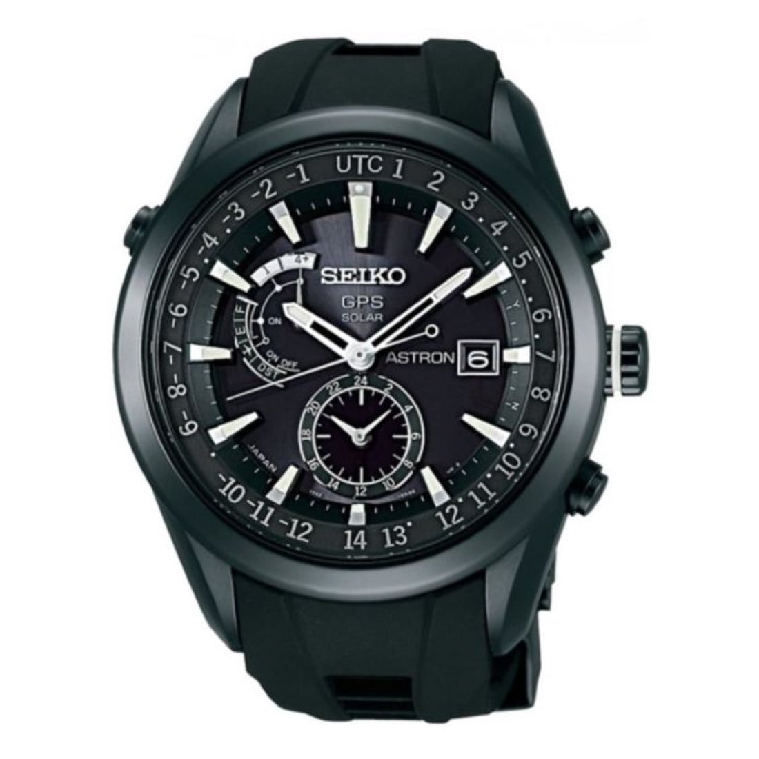 Seiko Astron Astron GPS Solar Men's Black Dial Watch SAST011 - Walmart.com