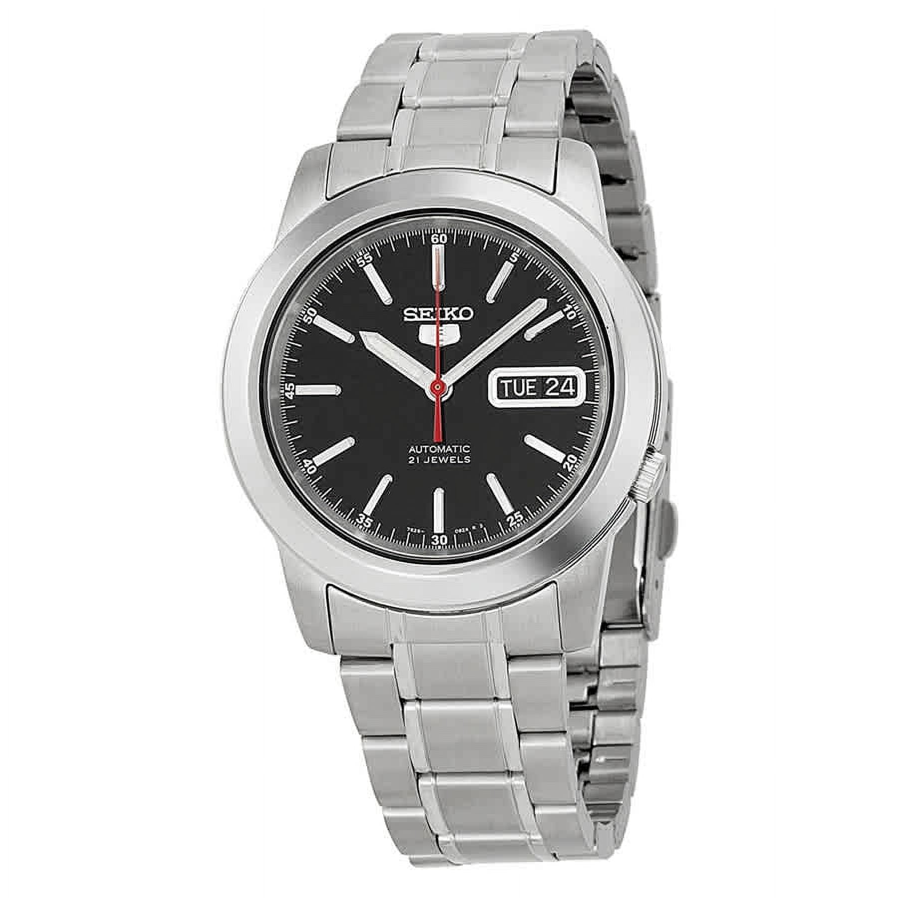 Seiko Automatic Black Dial Stainless Steel Men's Watch SNKE53 - Walmart.com