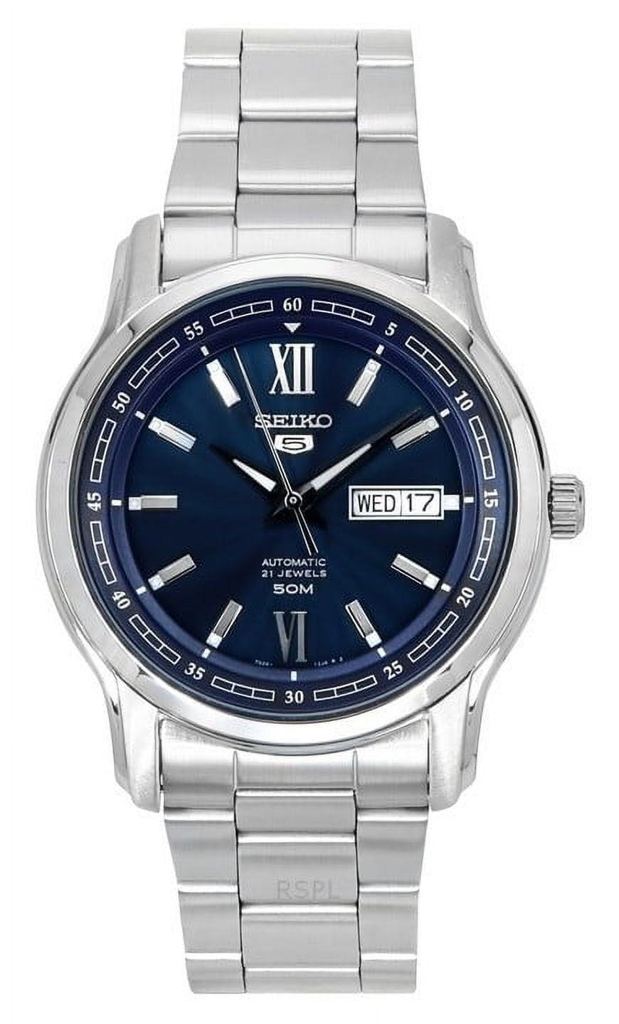 Seiko Automatic Blue Dial Stainless Steel Men's Watch SNKP17K1S ...