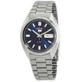 Seiko Automatic Watch, Blue Dial, Stainless Steel Case, 37 mm ...