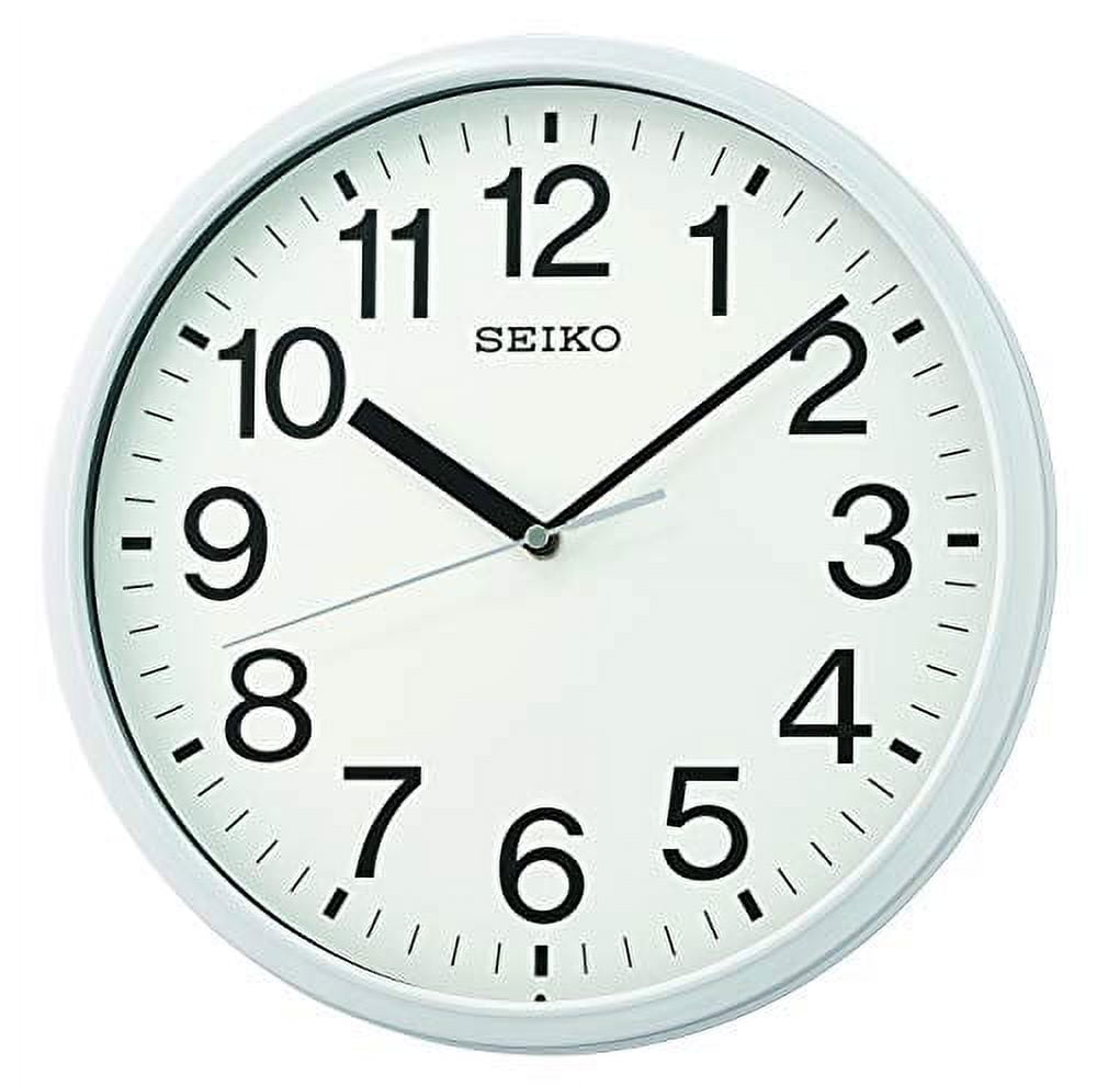 Seiko Business Wall Clock, 12-inch Diameter, White (QXA756WLH ...