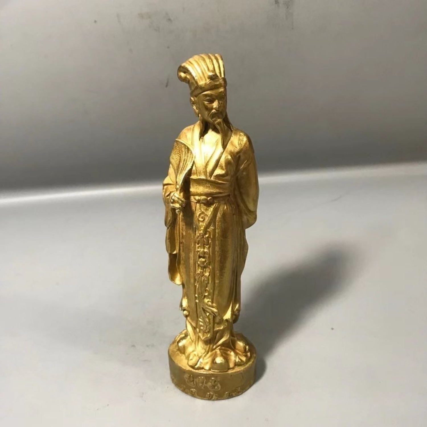 Seiko Copper Gilt Zhuge Liang Zhuge Kongming Bronze Statue Antique ...