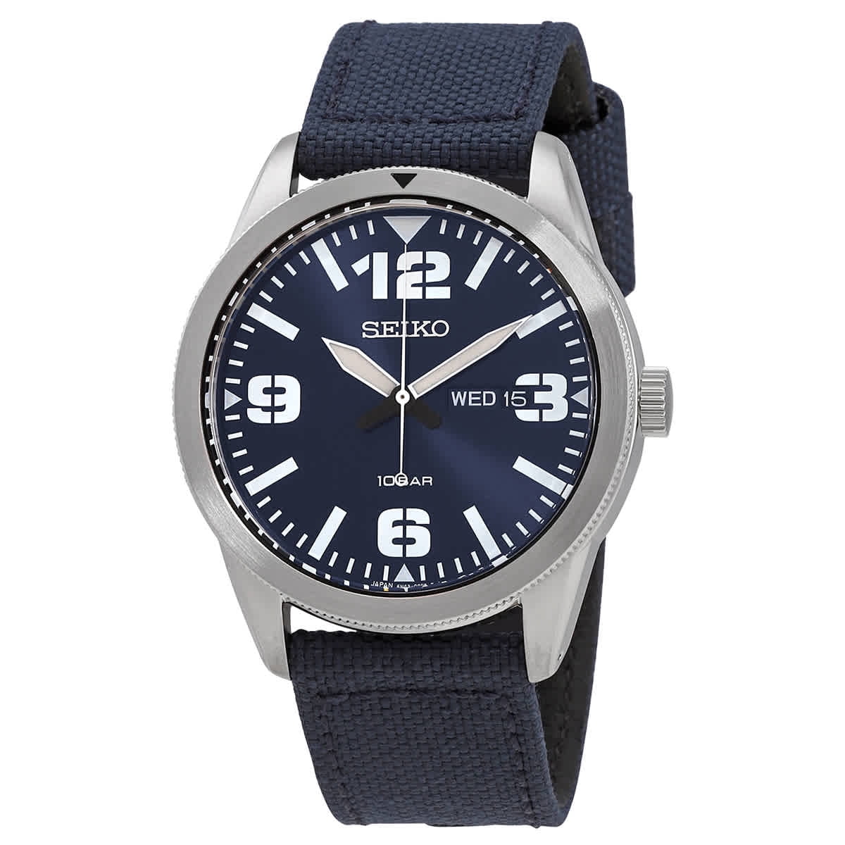 Seiko Essentials Quartz Blue Dial Men's Watch SUR491 - Walmart.com