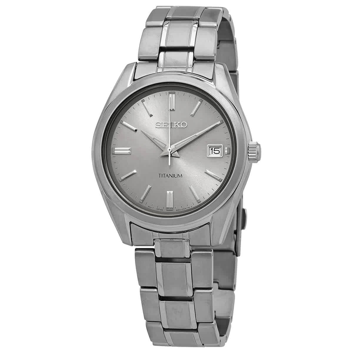 Seiko Essentials Men's Quartz Watch, Silver Dial, SUR369 - Walmart.com