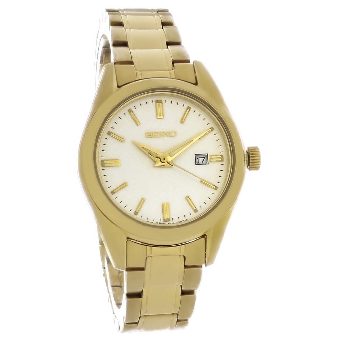 Seiko Neo Classic Female Watch, Quartz Movement, Gold-tone Stainless ...
